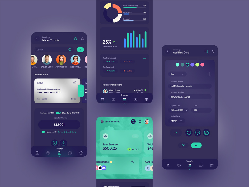 Banking App UI Design - Free Figma Resources - Download Sketch Resource Banking App UI Design - Free Figma Resources - Download Sketch Resource