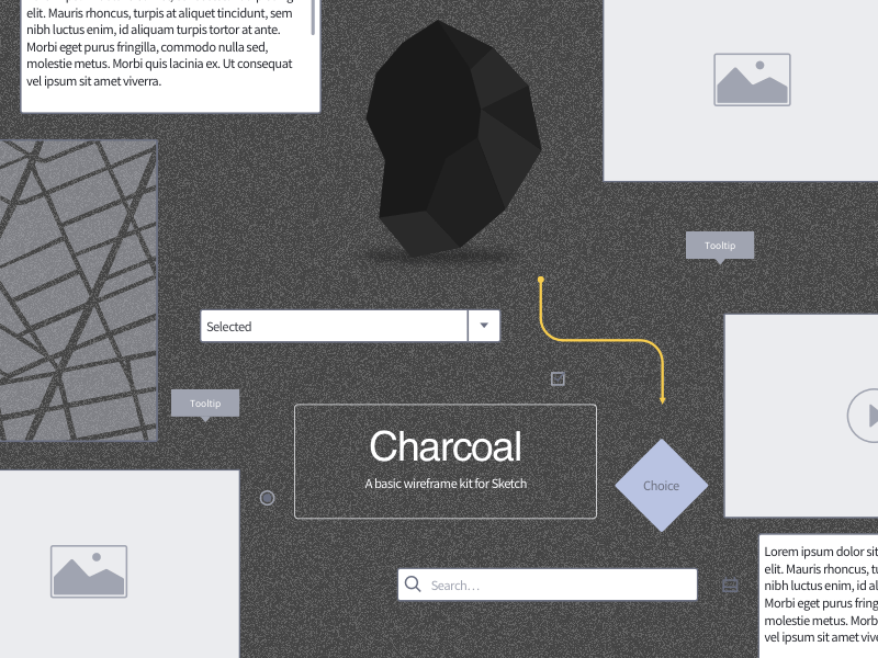 Charcoal Basic Wireframe Kit Sketch Resource - Sketch UI Kits ... Charcoal Basic Wireframe Kit Sketch Resource - Sketch UI Kits ...