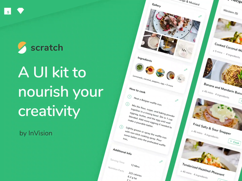 Recipe UI Kit – Scratch - Sketch UI Kits - Download Sketch Resource Recipe UI Kit – Scratch - Sketch UI Kits - Download Sketch Resource